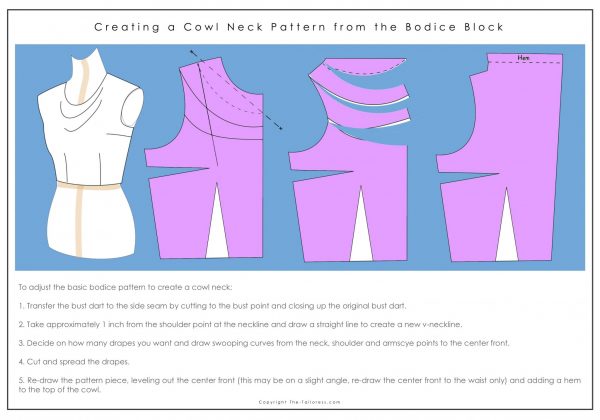 Creating a Cowl Neck - The Tailoress
