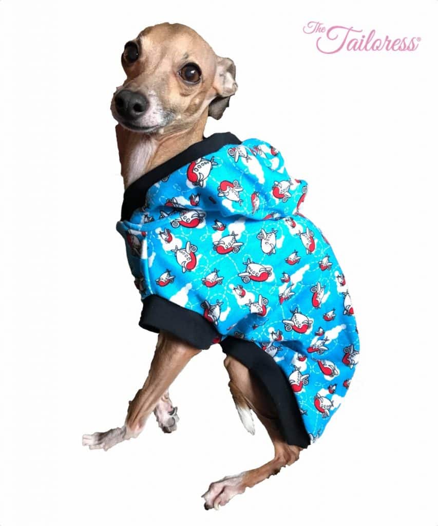 12 Sizes Greyhound & Whippet Sewing Pattern - Jersey Vest for Dogs ...