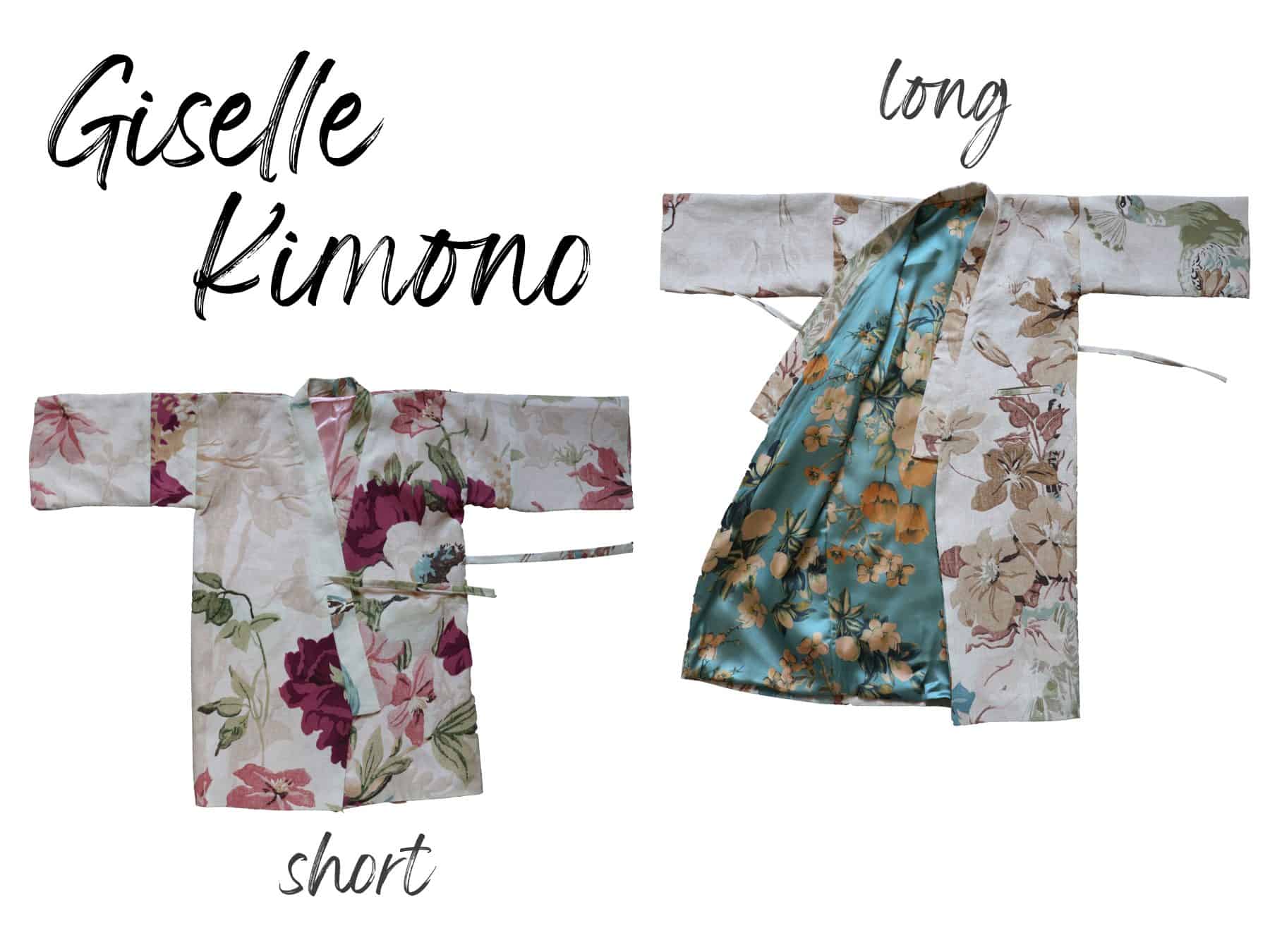 Kimono Downloadable Sewing Pattern - Giselle Kimono - The Tailoress